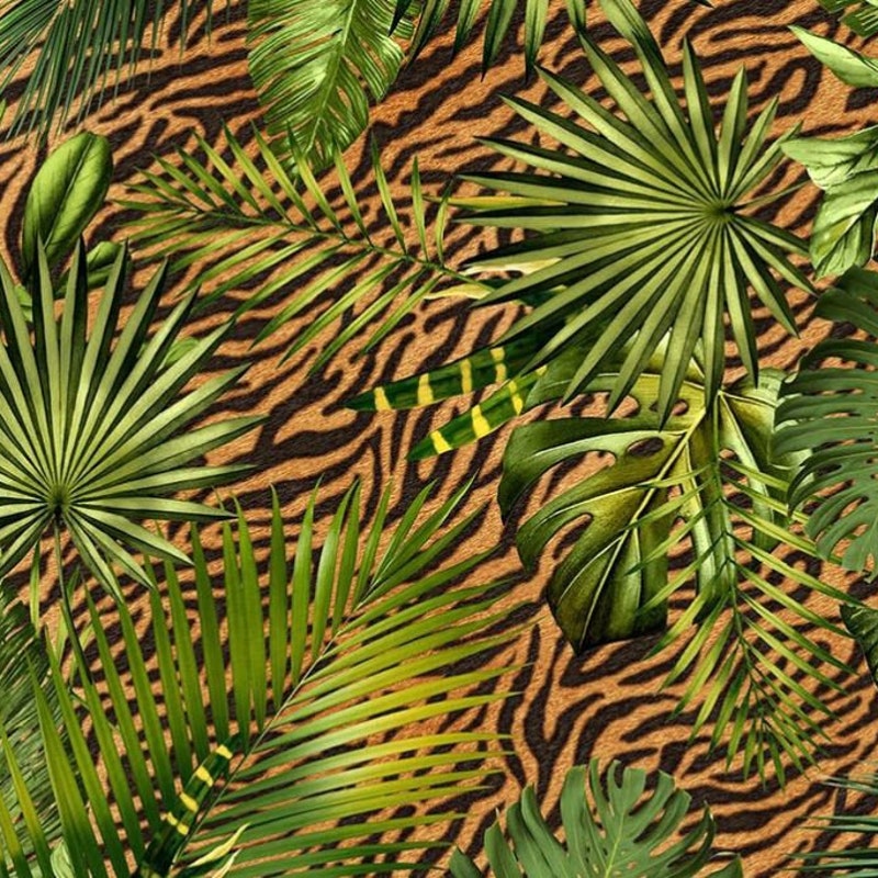 Jungle Print Fabric - Etsy