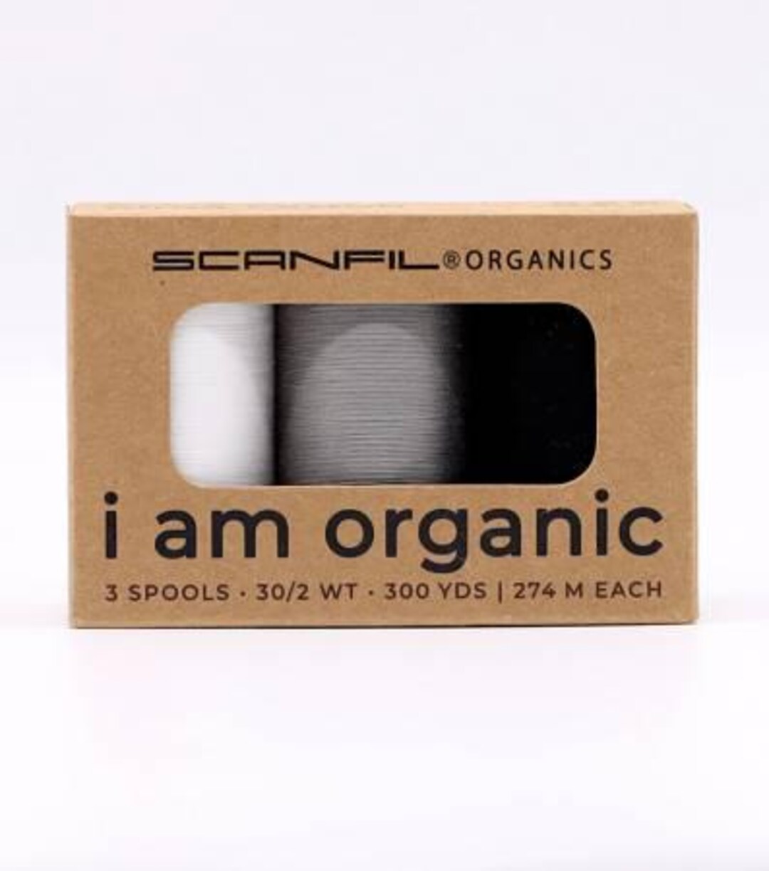 79678, Scanfil 30/2 Theads, Set of 3 Colors (white/gray/black) 100% ...