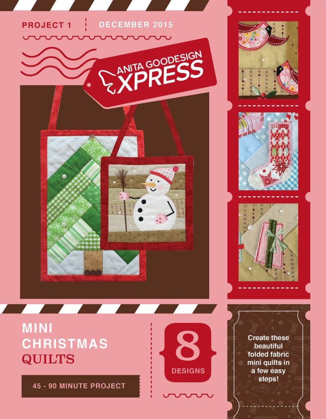 Anita Goodesign Mini Christmas Quilts Designs and CD - Etsy