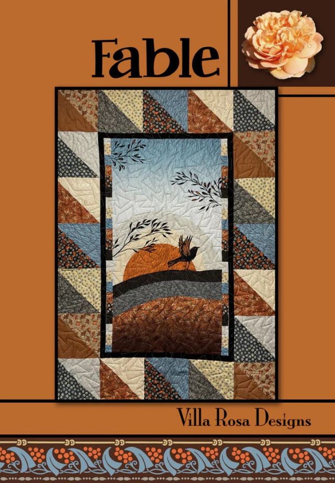 Fable - Quilt Pattern, Finished Size Approx. 40" X 56" (50" X 66" With ...