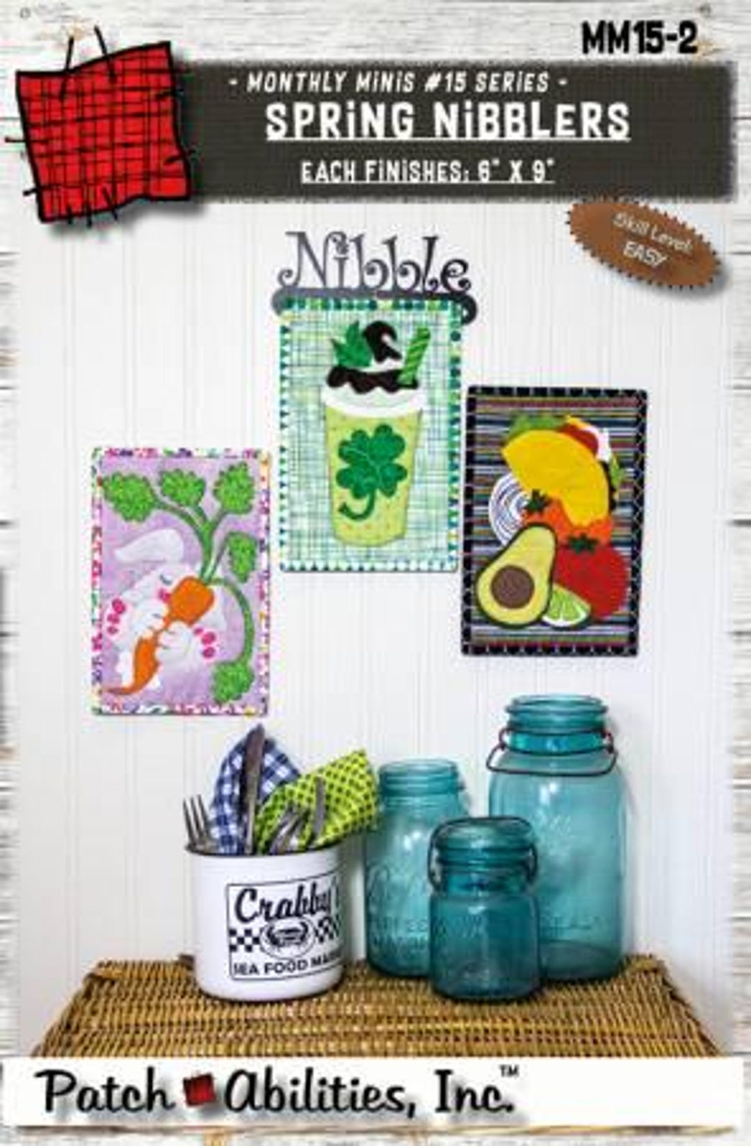 MM15-2, Spring Nibblers by Patchabilities Applique Pattern - Etsy