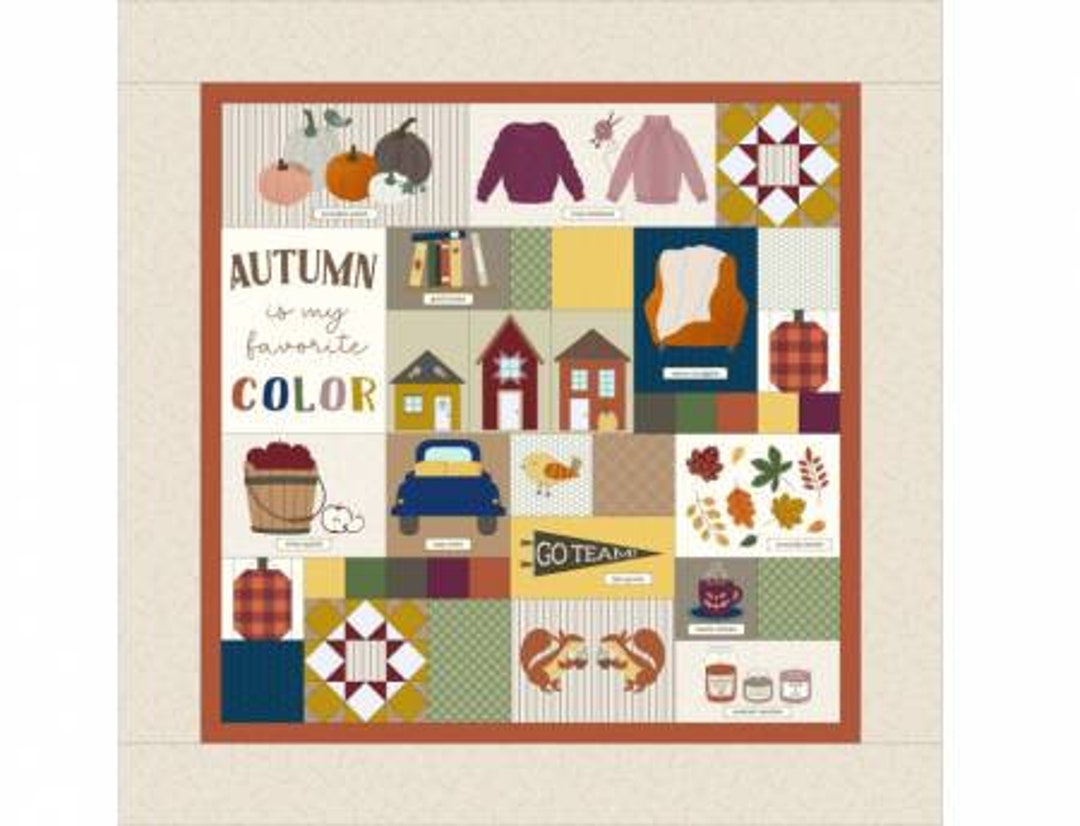 Kimberbell Falling for Autumn Embroidery CD and Pattern Book - Etsy