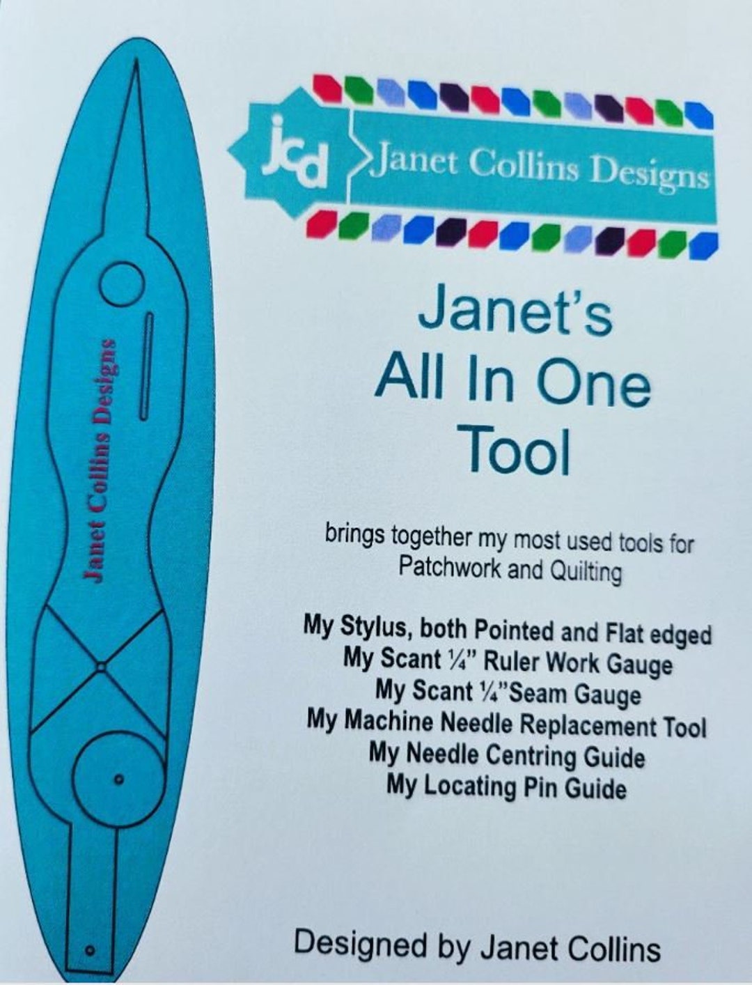JC-ALLINONE, Janet's All in One Tool, Designed by Janet Collins - Etsy