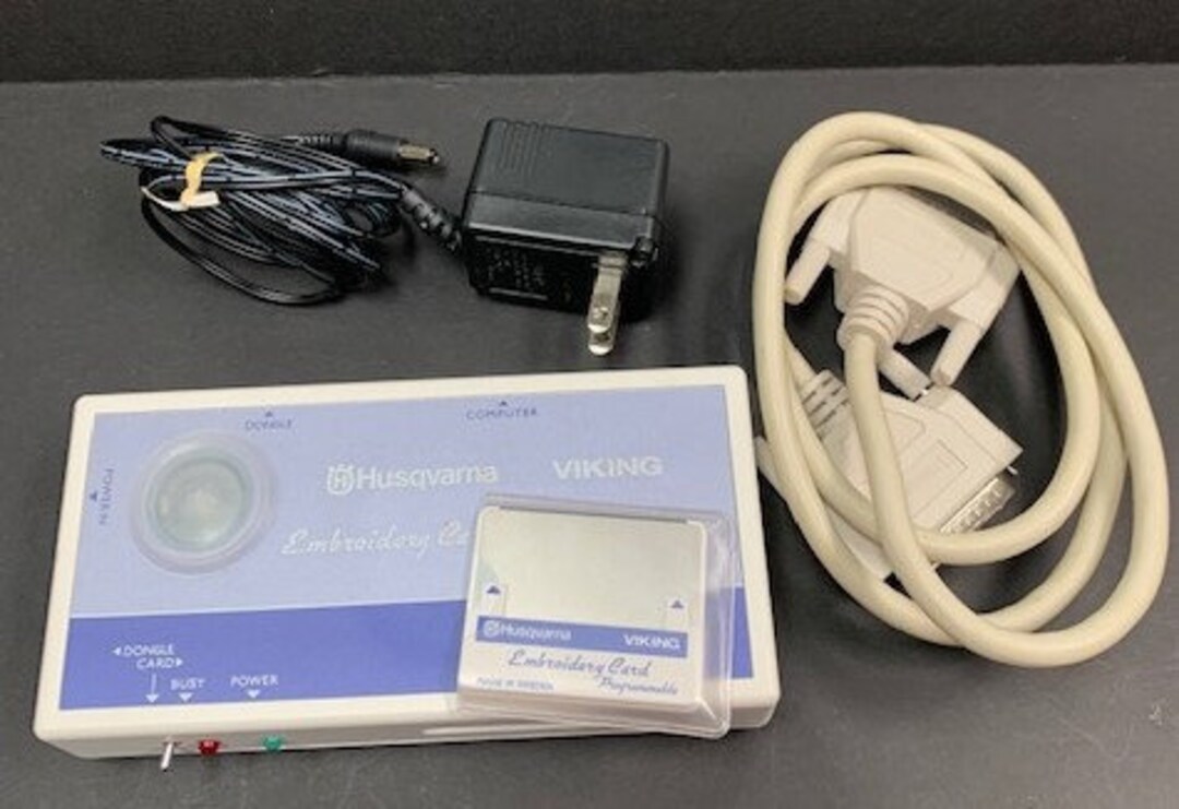 Husqvarnaviking Reader/writer Box With Parallel Cable, Power Cord, and ...