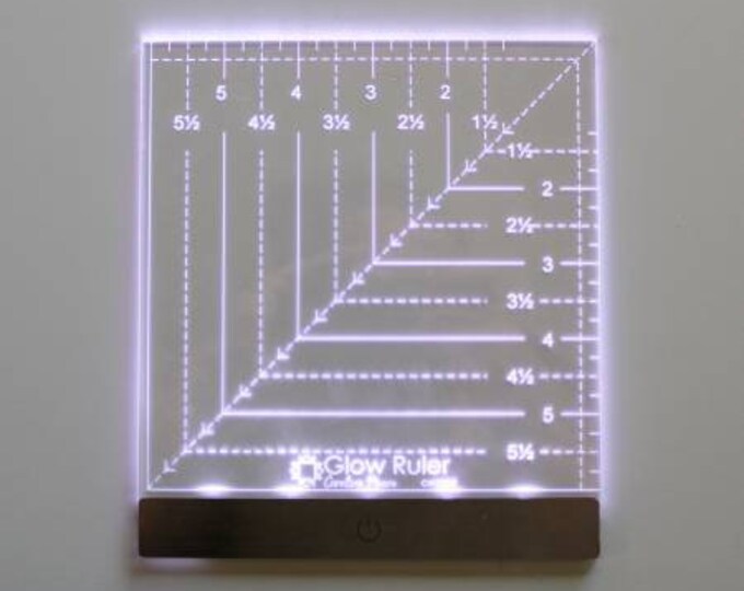 CM23GL, Glow Ruler - 1/2"x6-1/2", by Carolina Moore - Etsy
