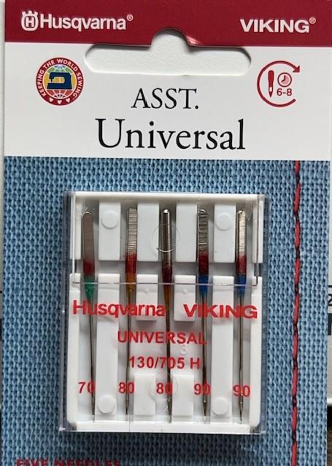 H-V Universal Needles ASST Pack of 5, Fits All Home Sewing Machines - Etsy