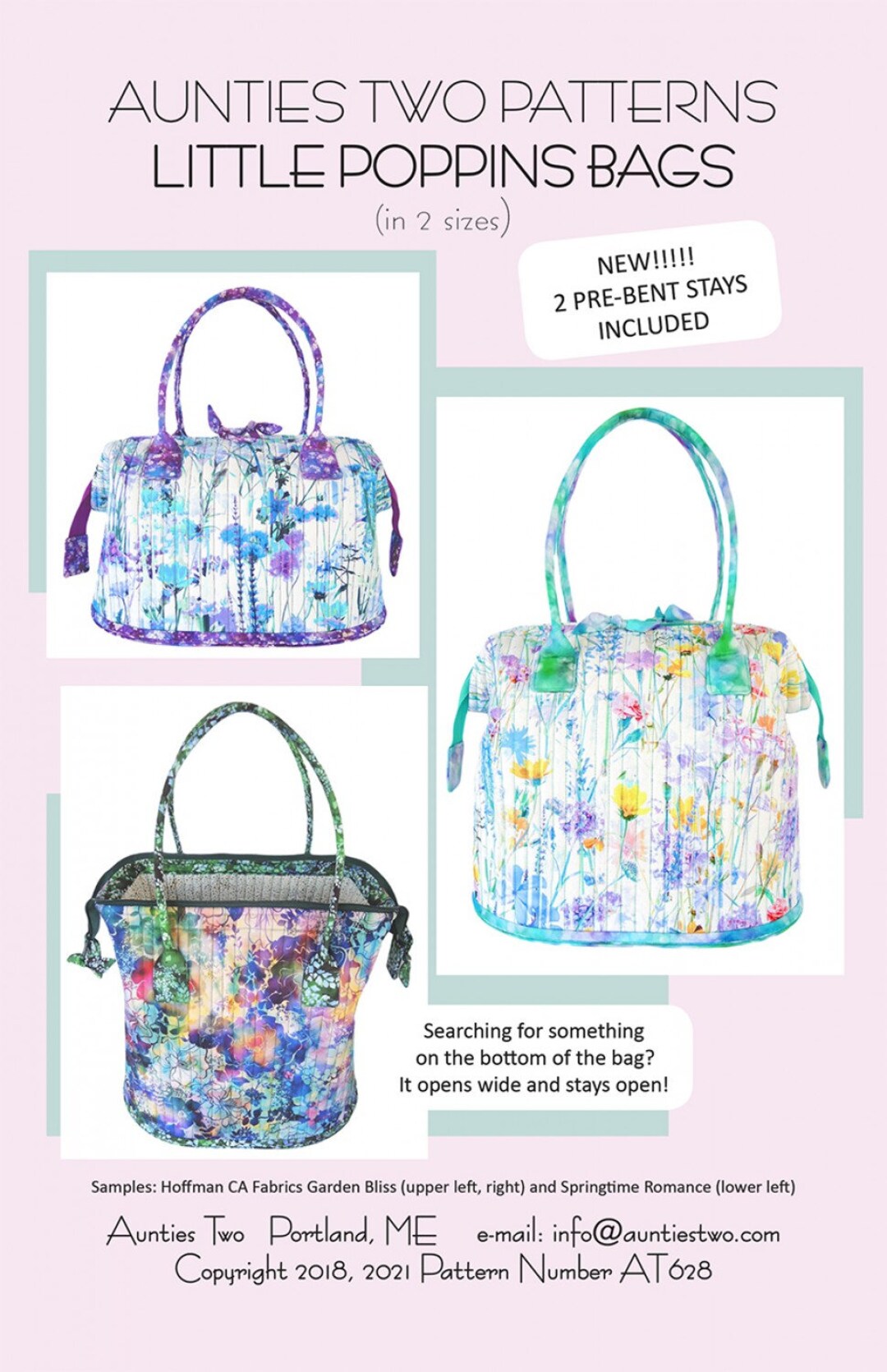 Little Poppins Bag Pattern With Stays - Etsy