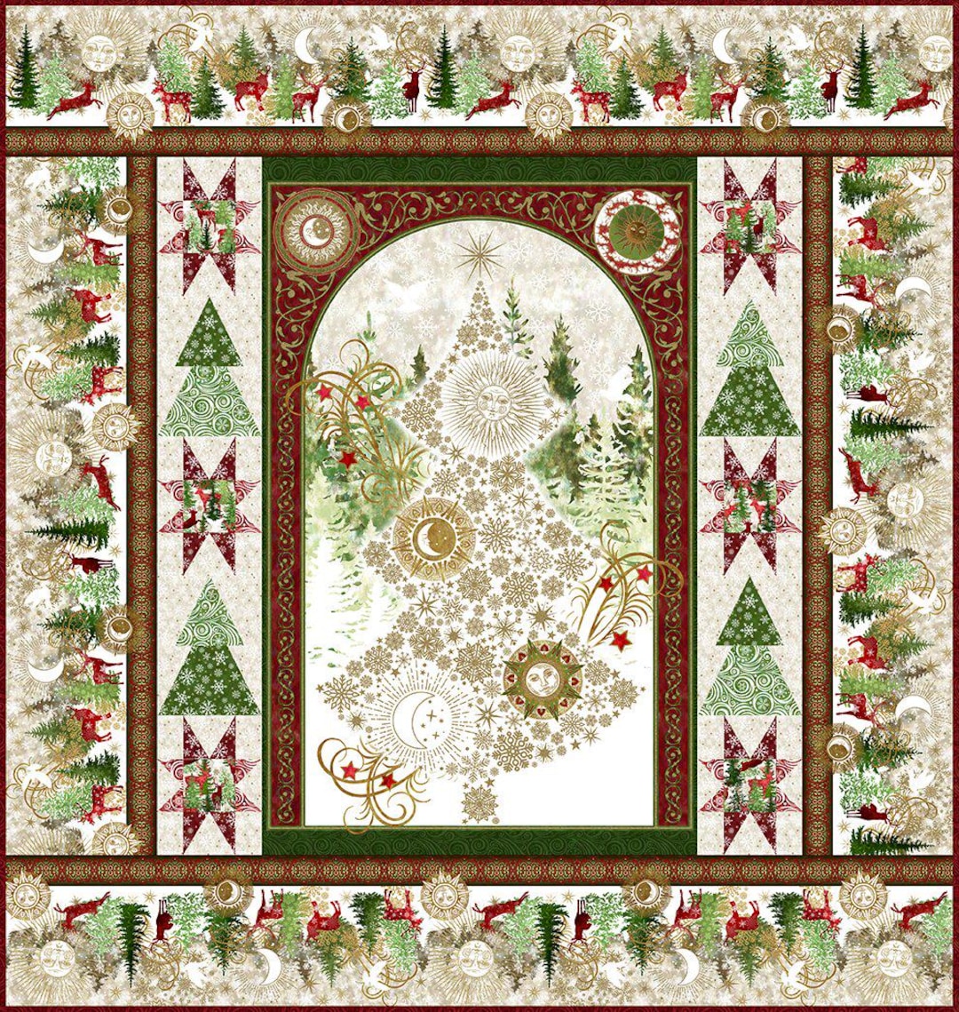 Winter Solstice II Pattern by in the Beginning Fabrics 55"x58" - Etsy
