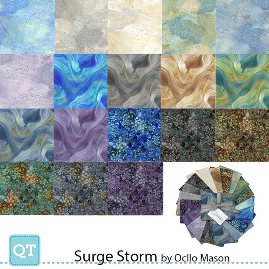 Surge STORM 18 Fat Quarters by QT Fabrics SALE - Etsy