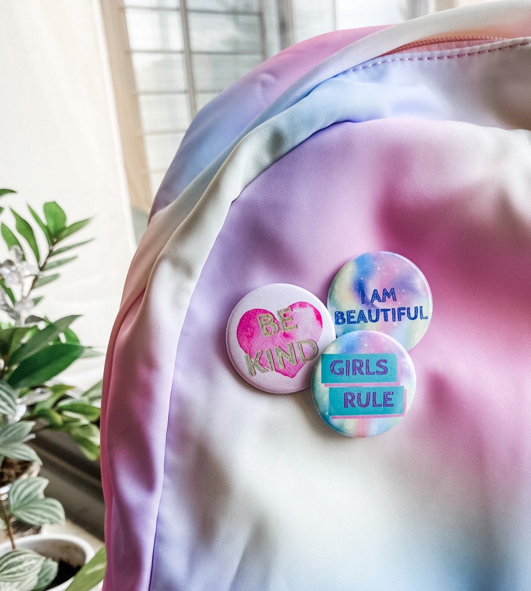 Positivity Button Pins Be Kind - Motivational Button Self Confidence ...