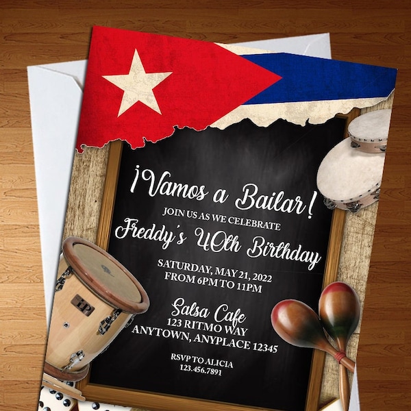 Salsa Invitation - Etsy