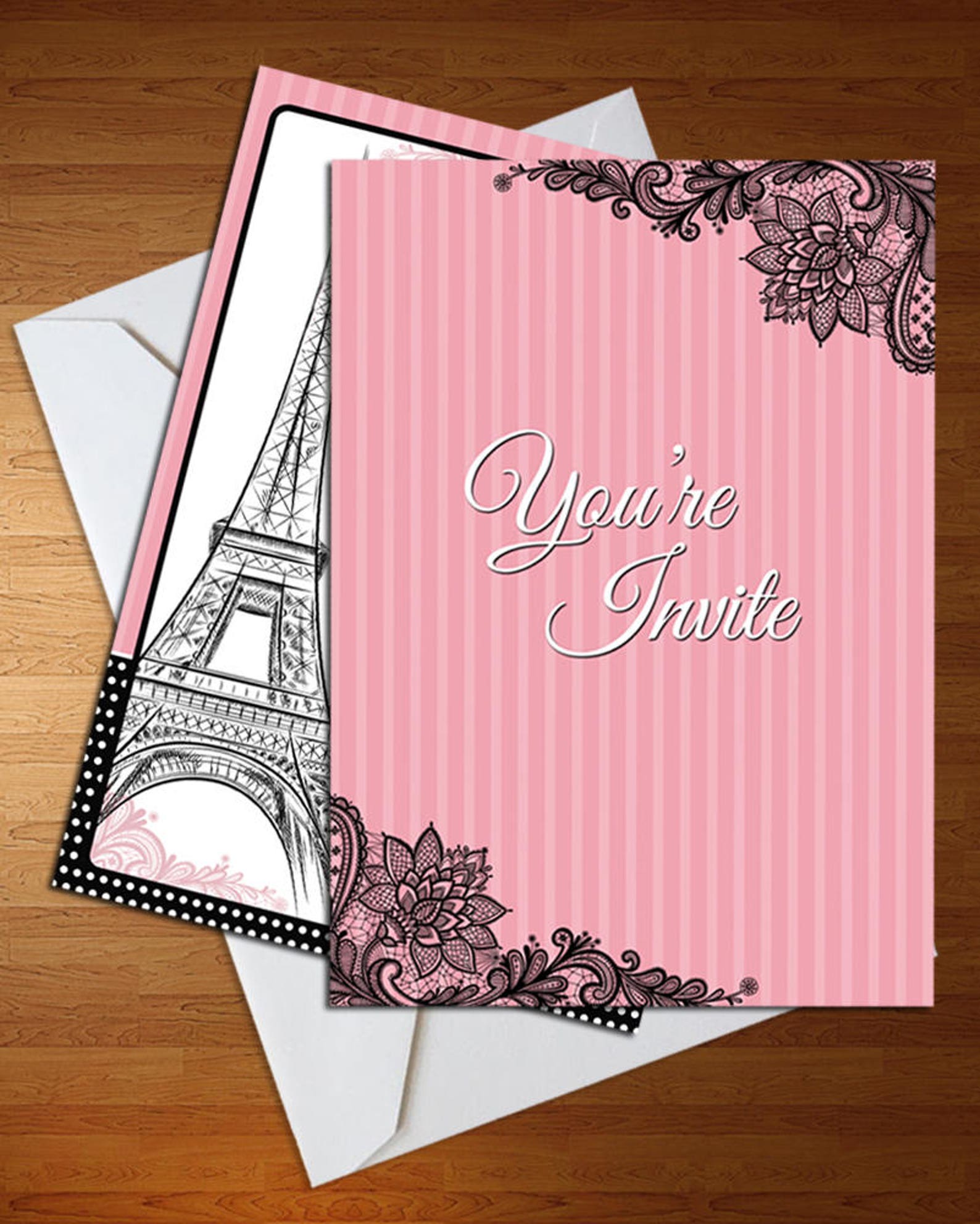 Paris Theme Party - Paris Invitation - Digital Invite - Paris Print ...