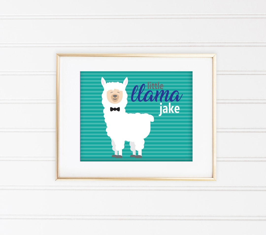 Llama Sign - Printable Sign - Digital - Llama Decor - Llama Baby ...