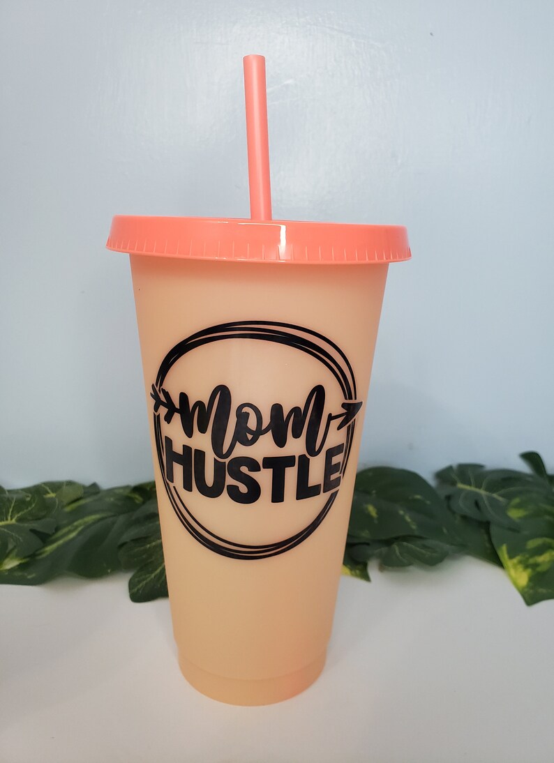 Color Changing Cold Cup Mom Hustle Changing Color Cup - Etsy