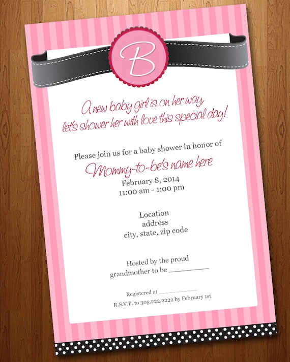 Ghetto Baby Shower Invitation