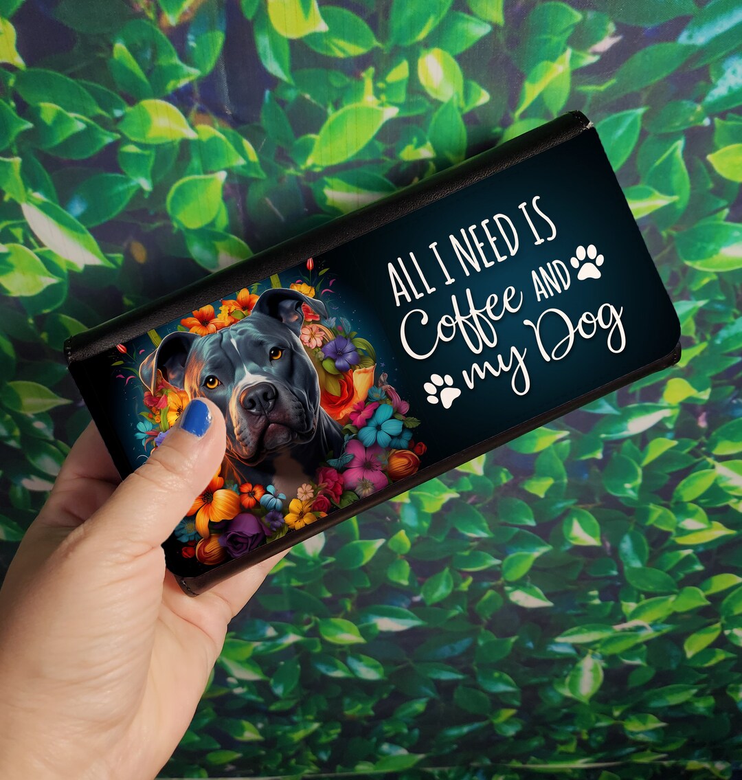 Pittie Dog Mom - Pitbull Dog - Pit Portrait Wallet - Pitbull Gift ...