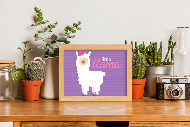 Llama Sign Printable Sign Digital Print Llama Decor - Etsy