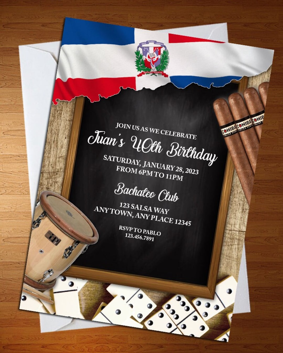 Dominican Party - Hispanic Party - Dominican Invite - Bachateo Invite ...
