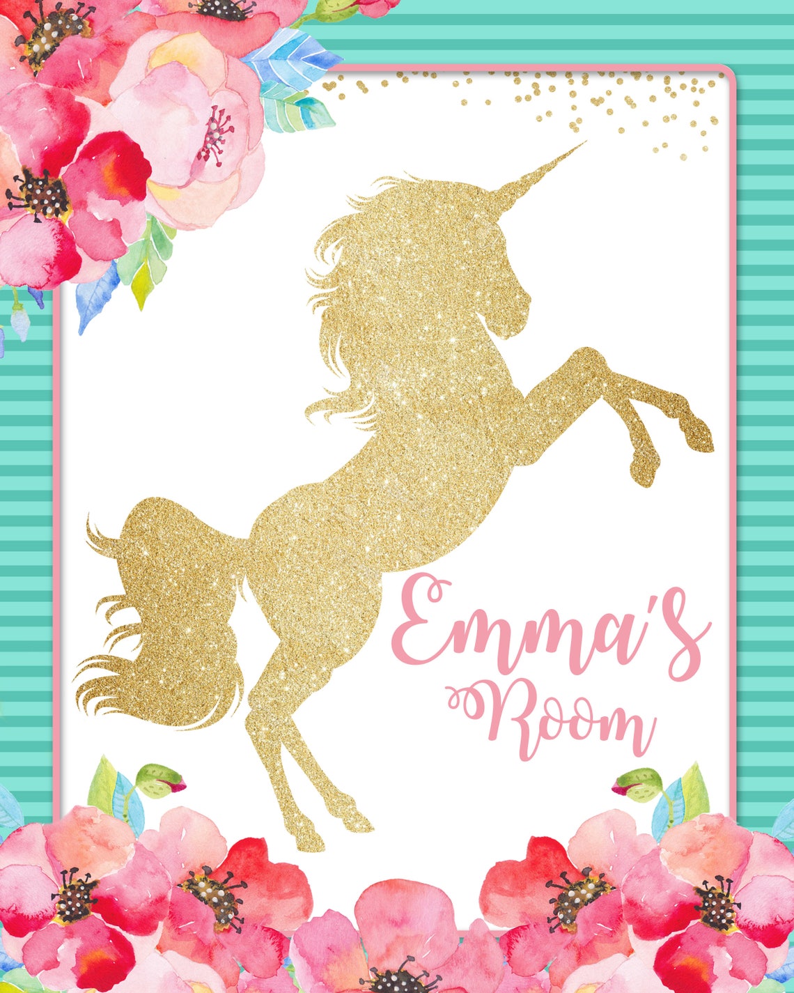 Unicorn Sign - Customized Unicorn - Unicorn Frame - Unicorn Decor ...