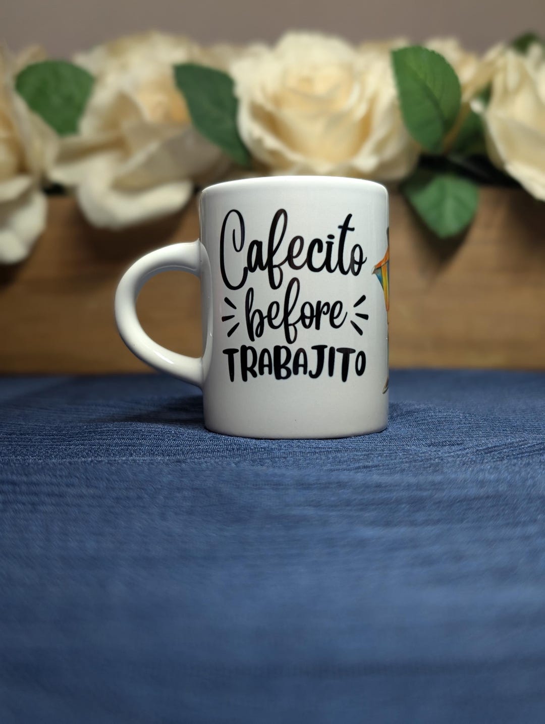 3oz Cuban Coffee Mug – Mini Espresso Cup - Traditional Cafecito Taza ...