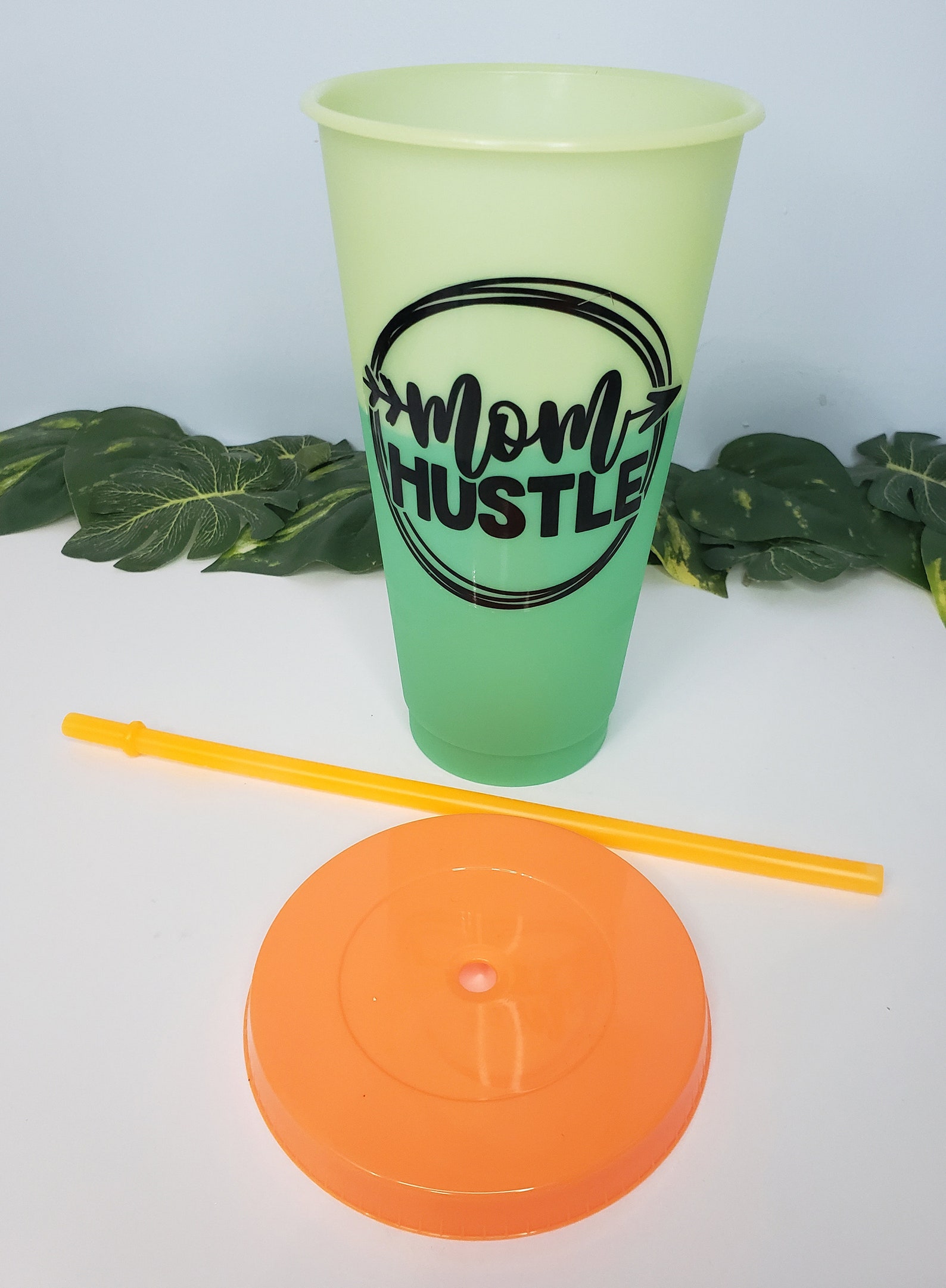 Color Changing Cold Cup Mom Hustle Changing Color Cup - Etsy