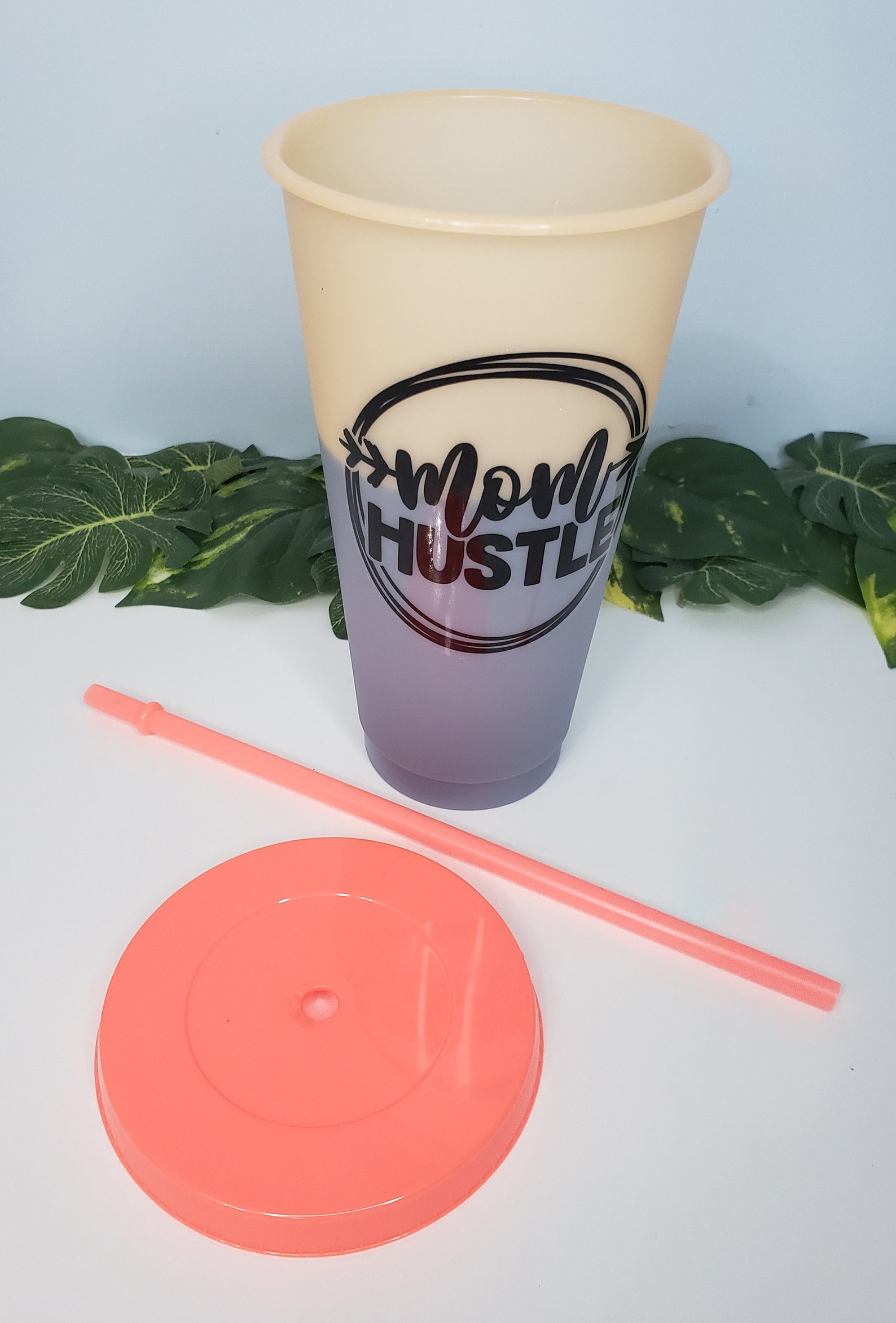 Color Changing Cold Cup Mom Hustle Changing Color Cup - Etsy