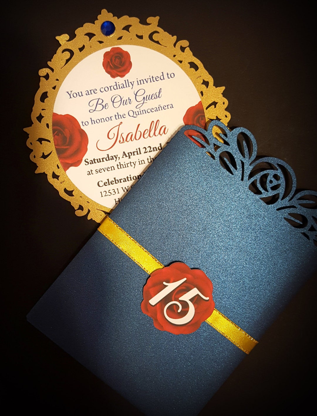 Mirror Invitation - Wedding Invitation - Fairy Princess Invite - Sweet ...