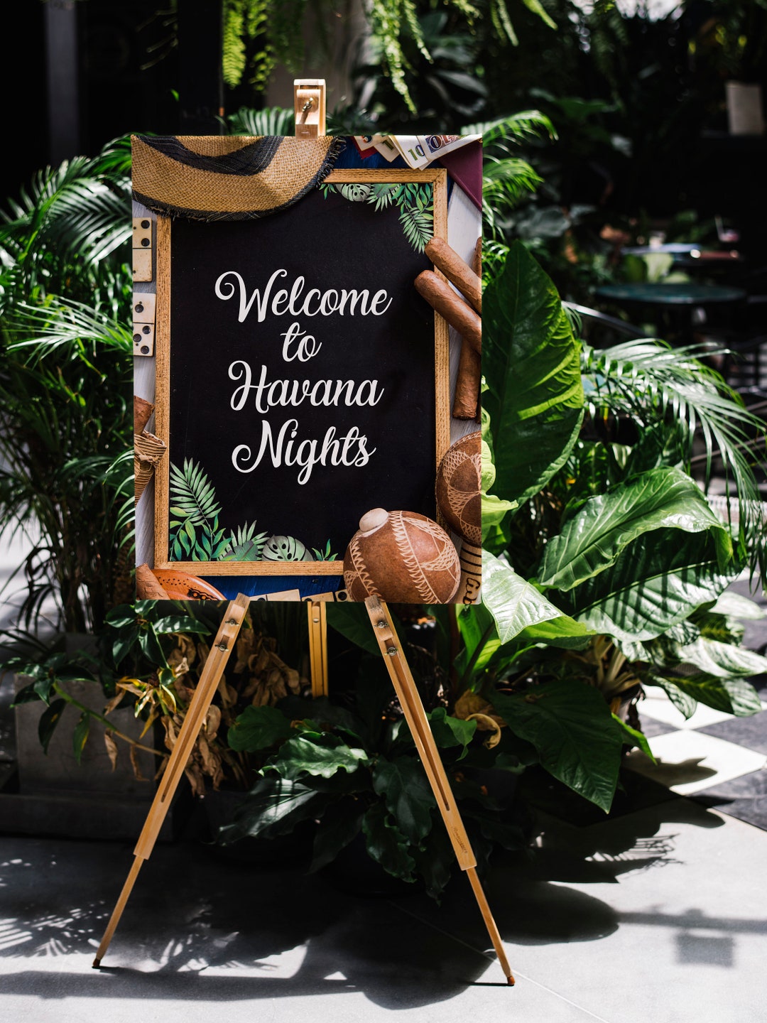 Tropical Welcome Sign - Tropical Theme Party - 24x36 Welcome Sign ...