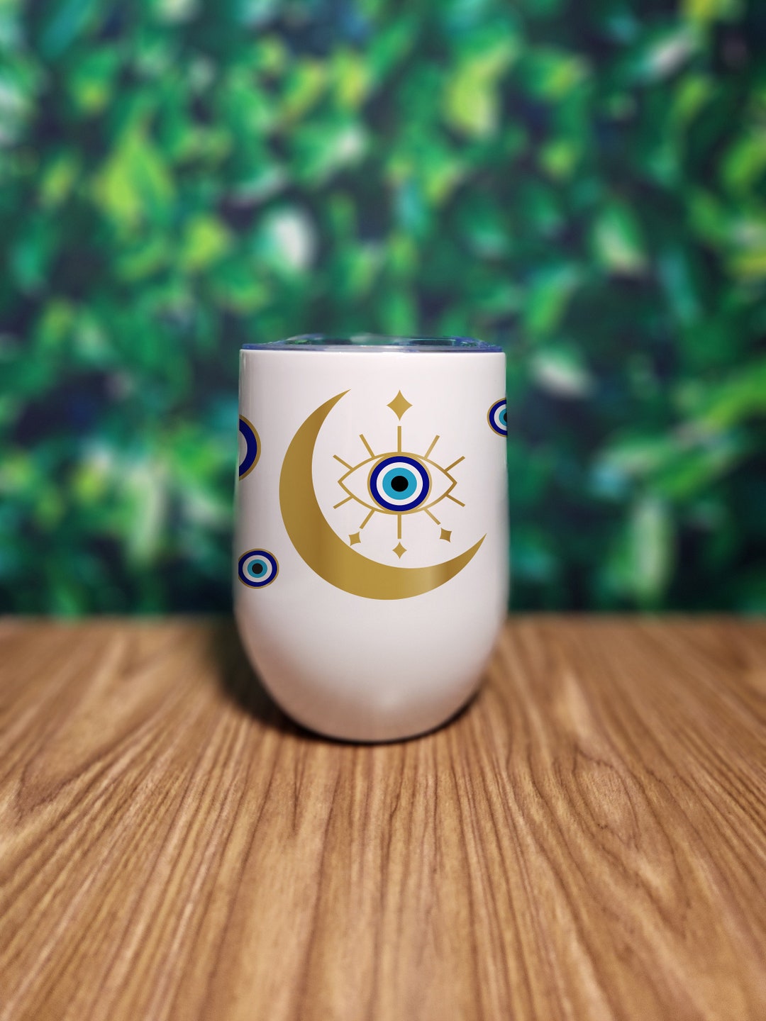 Evil Eye Wine Tumblers - Mal De Ojo - Evil Eye Cups - Protection Gift ...
