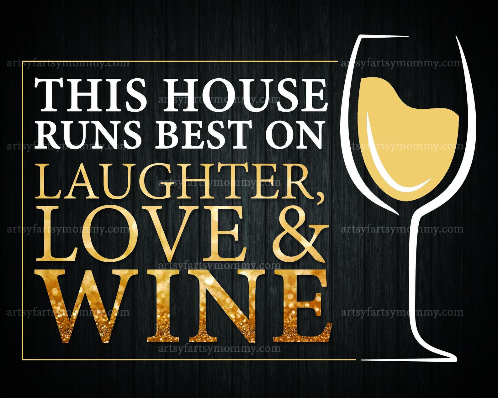 Wine Sign - Printable Sign - Wine Print - Digital Download - Kitchen ...
