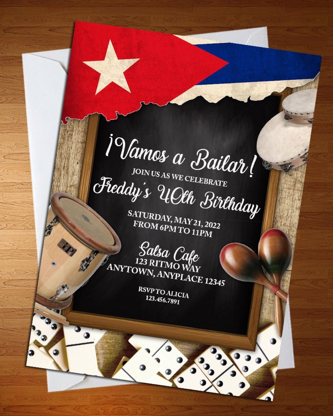Hispanic Party - Fiesta Invite - Guaracha Party - Vamos a Bailar ...