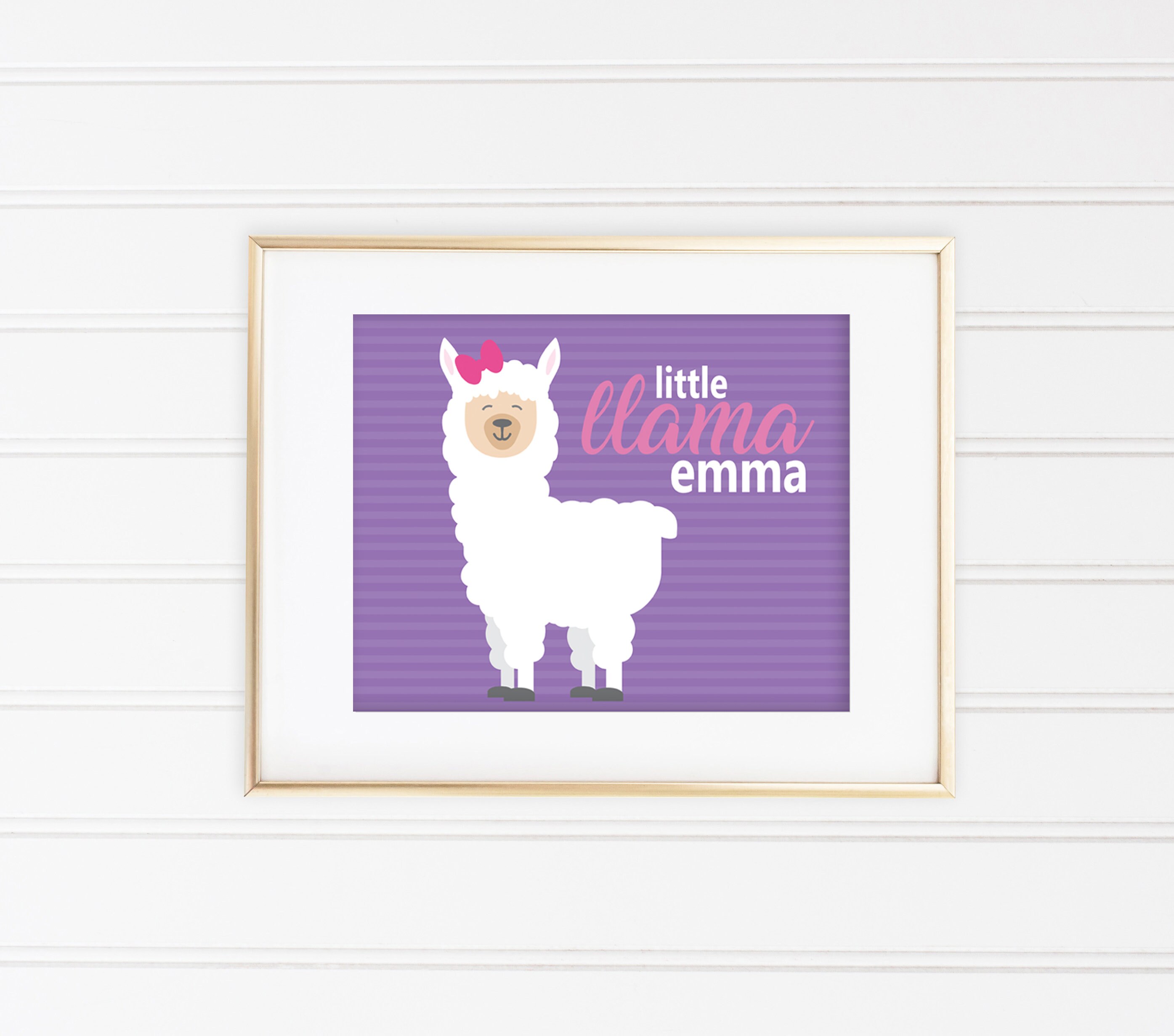 Llama Sign - Printable Sign - Digital - Llama Decor - Llama Baby ...