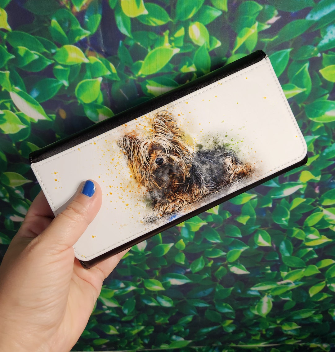 Yorkie Dog - Dog Portrait Wallet - Custom Dog Wallet - Women's Wallet ...