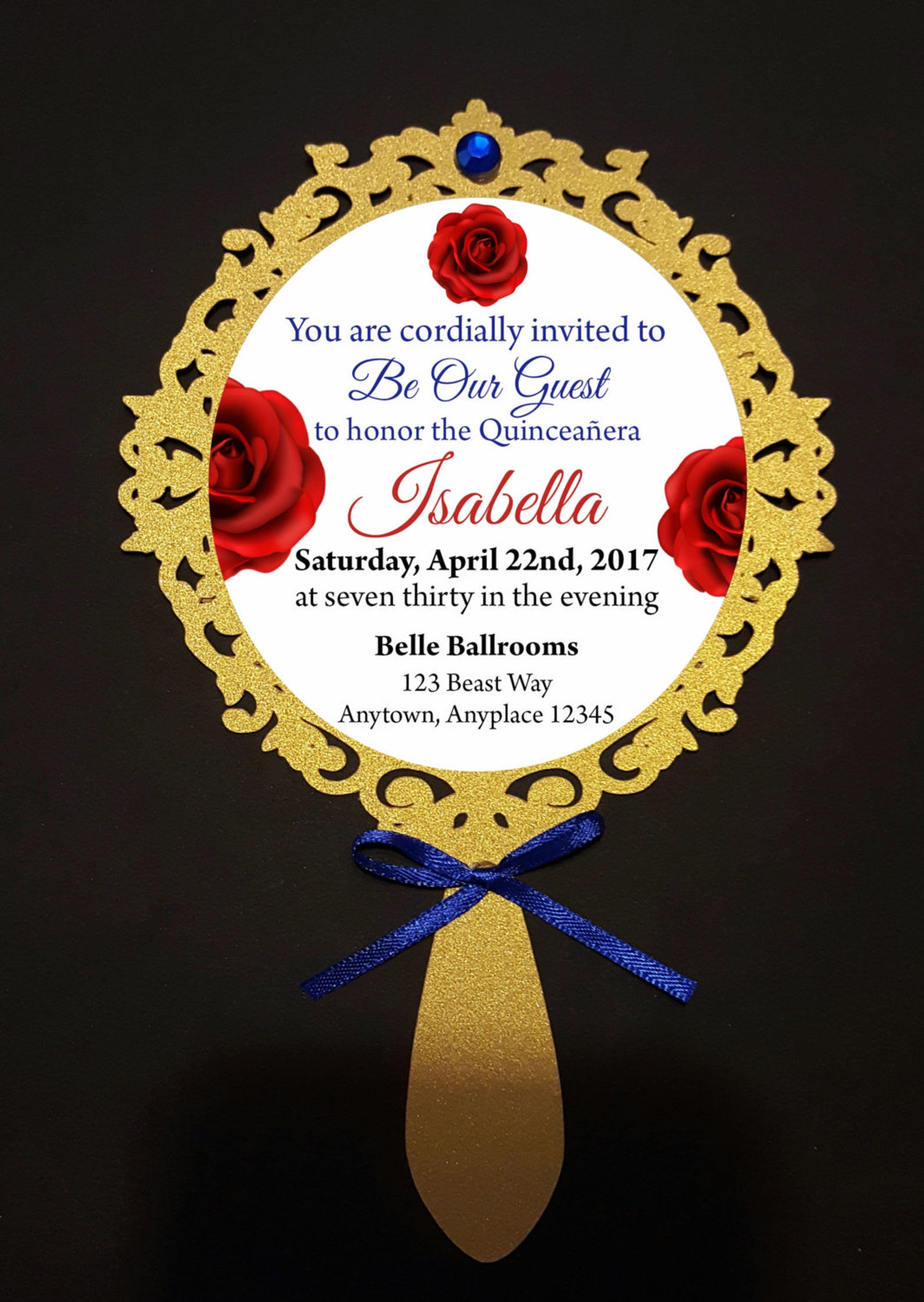 Mirror Invitation Wedding Invitation Fairy Princess Invite | Etsy