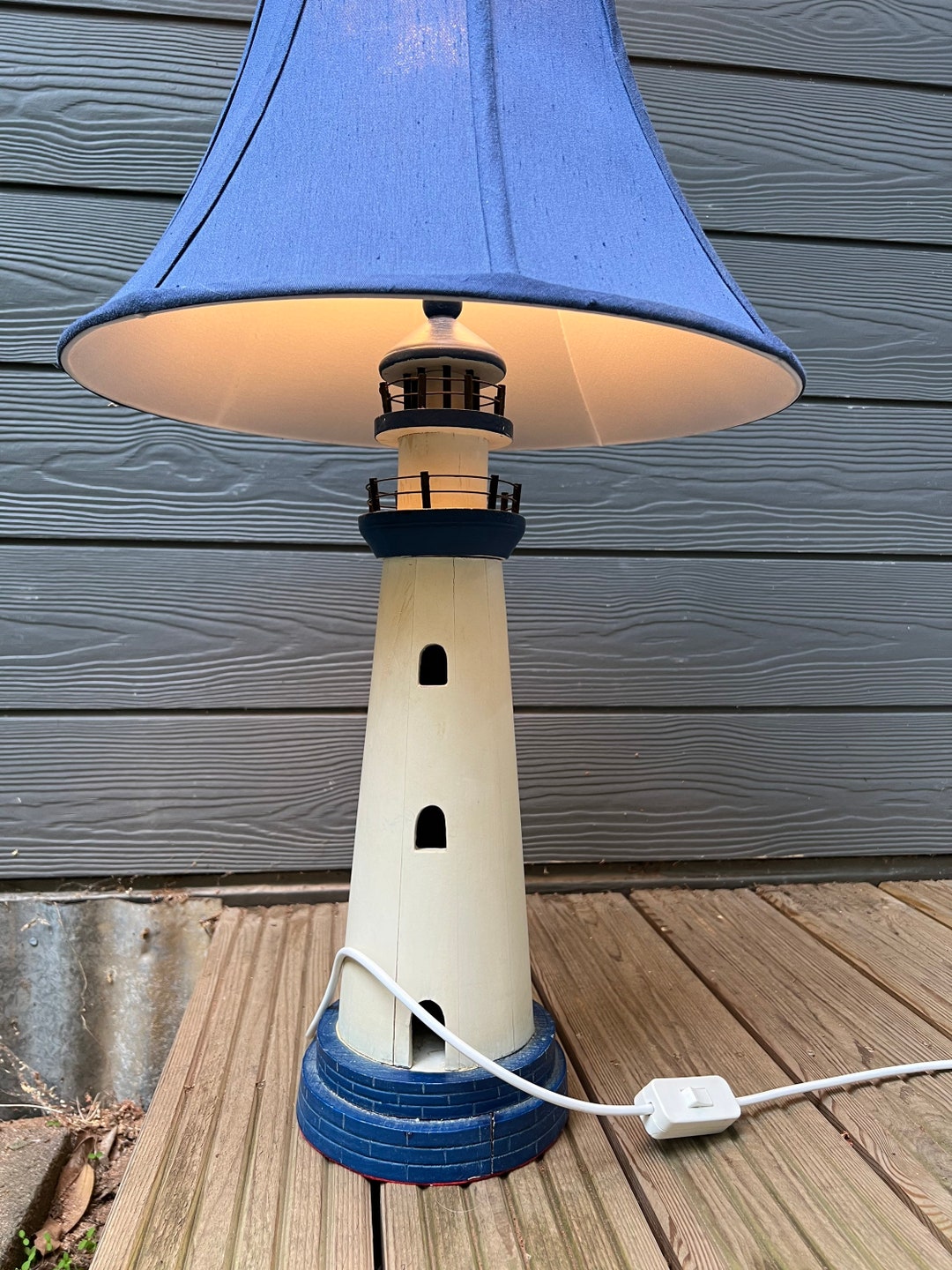 Large Vintage Lighthouse Table Lamp. Handmade - Rewired to Modern HAND ...