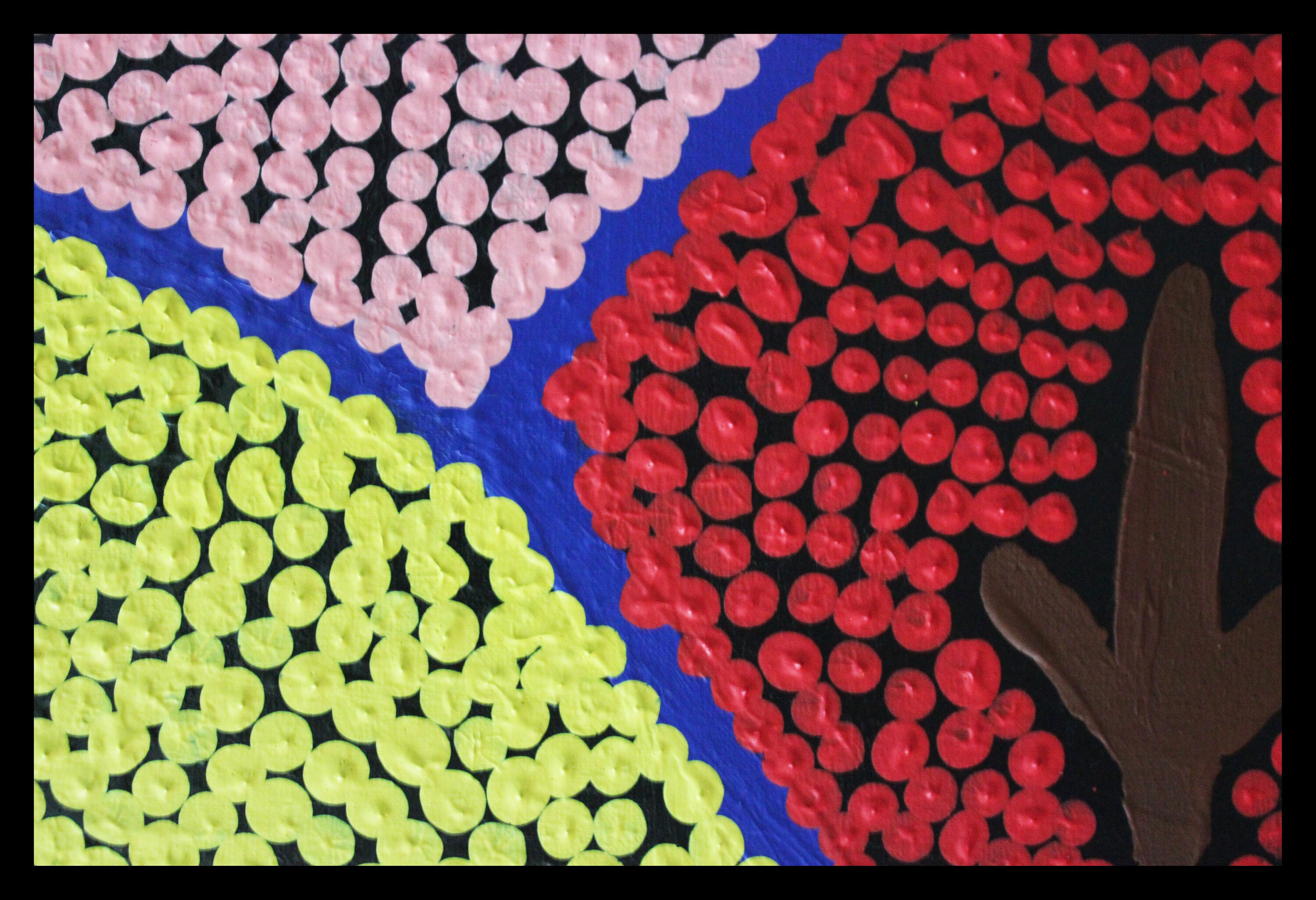 Emu Tracks. Aboriginal Style Dot Painting. Large Original Abstract ...