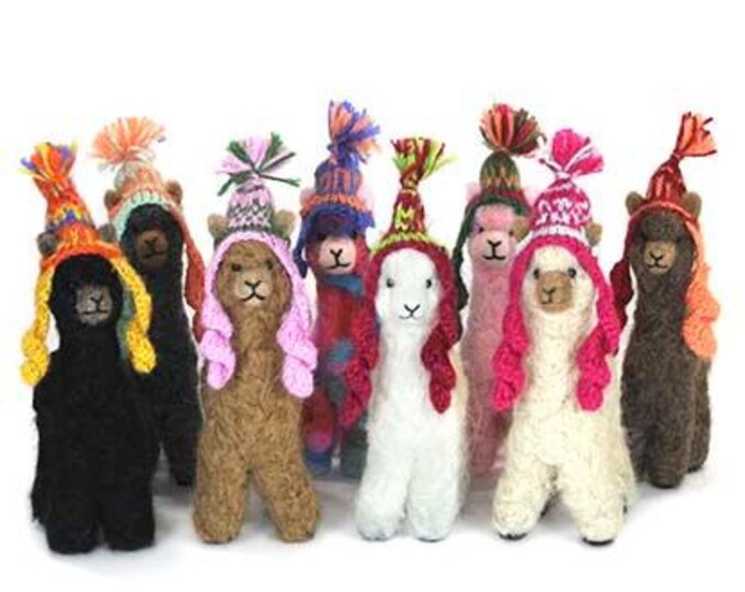 Fair Trade Hand Felted Alpaca Ornament - Etsy