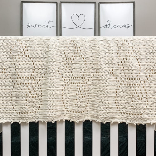 Crochet Hen Easy Crochet Pattern Crochet Filet Blanket Pattern Filet ...