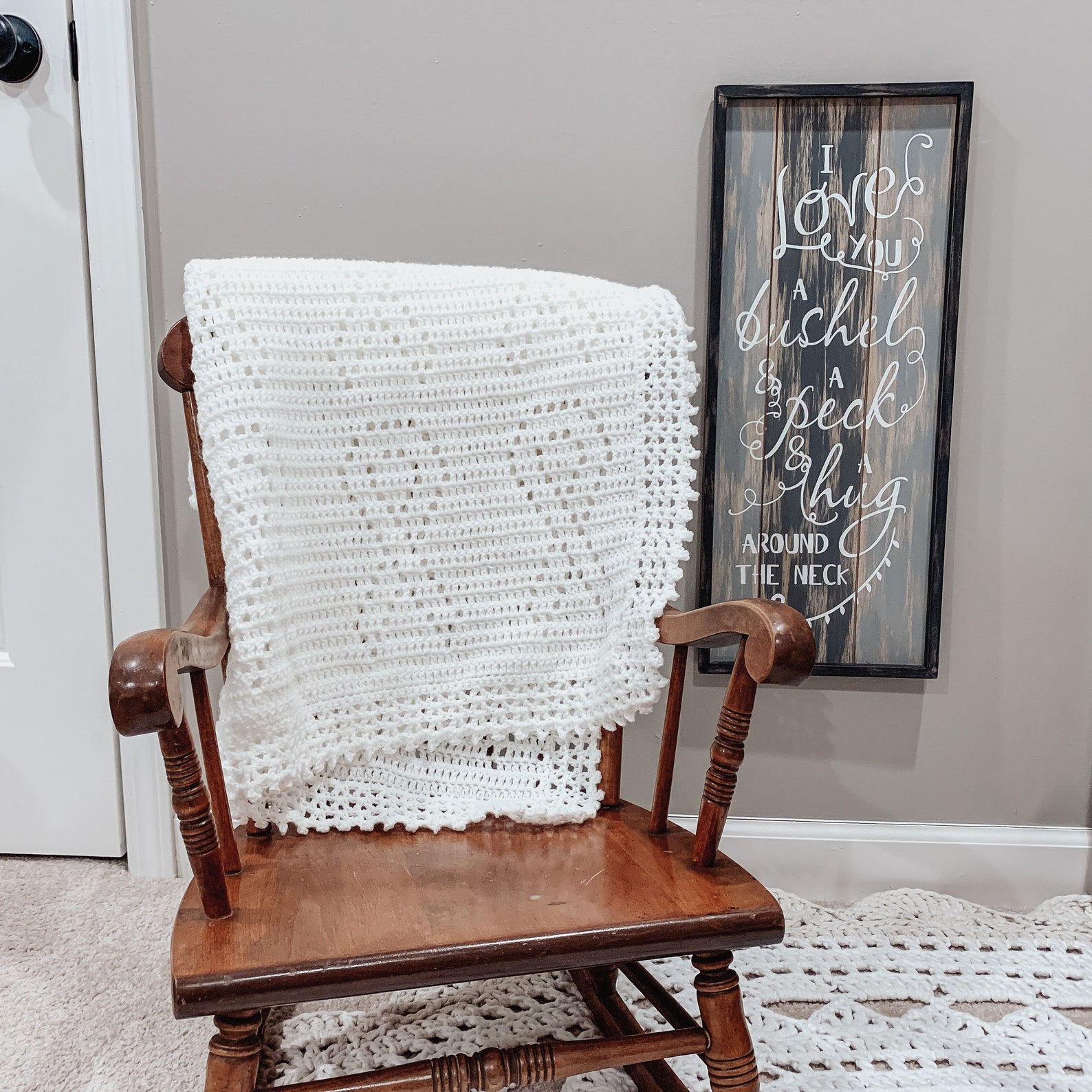 Filet Crochet Blanket Pattern Cancer Awareness Ribbon - Etsy