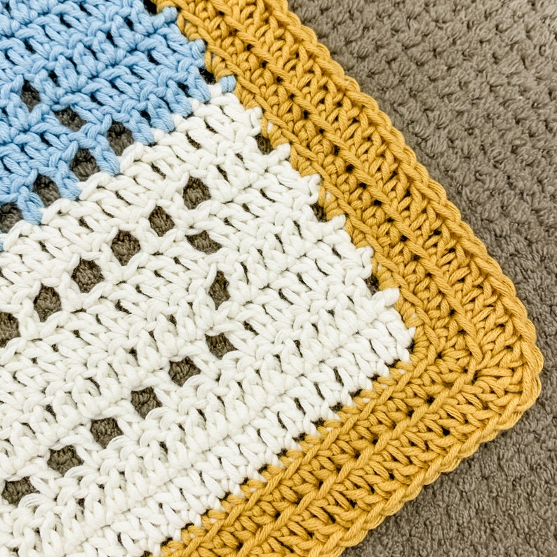 Crew Blanket Filet Crochet Blanket Pattern Baby Blanket - Etsy