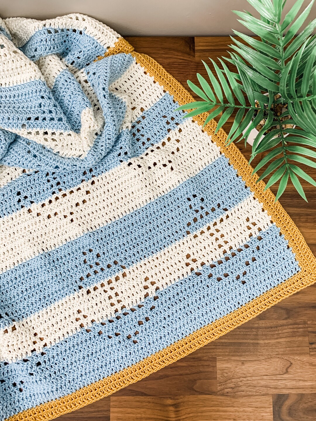 Filet Crochet Blanket Pattern Baby Blanket Crochet Pattern Filet ...