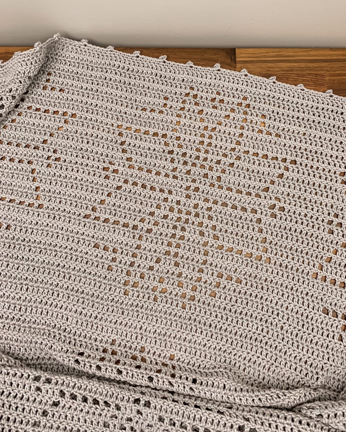Nordic Snowflake Baby Blanket Crochet Pattern | Christmas Filet Crochet ...