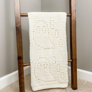 Ghost Blanket Crochet Pattern | Filet Crochet Baby Blanket Pattern ...