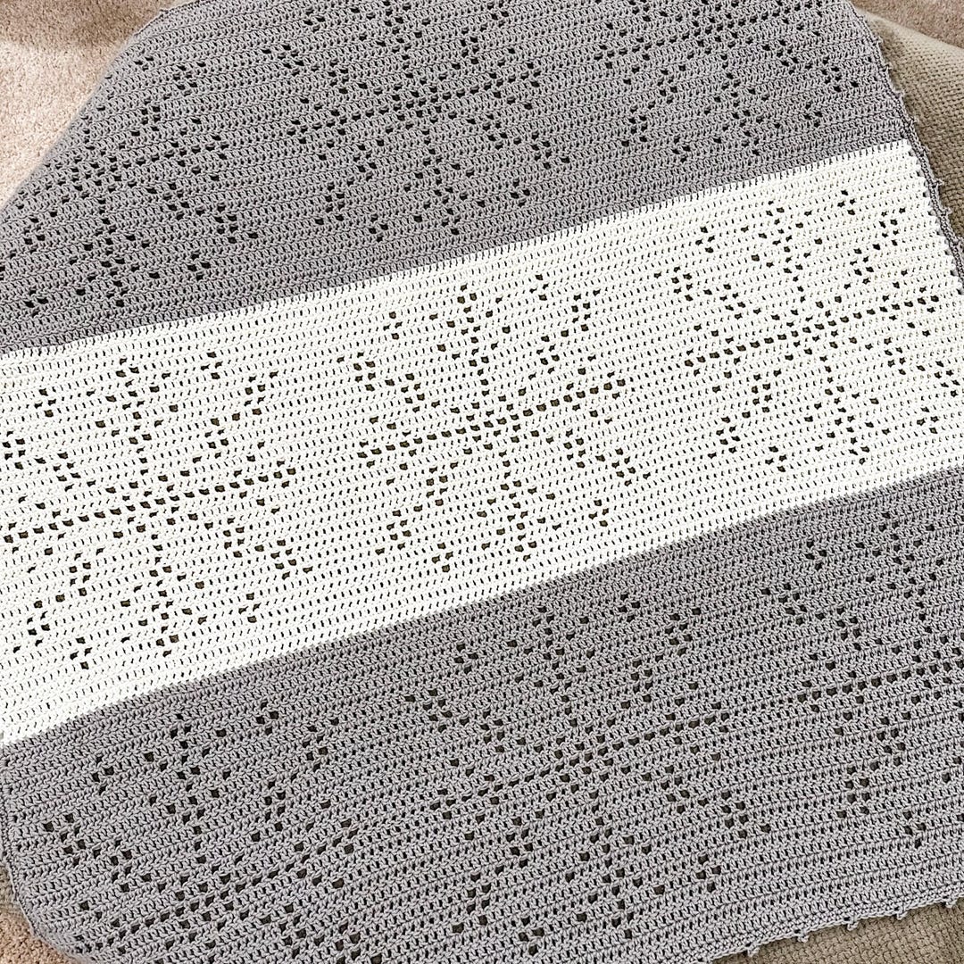 Christmas Filet Crochet Pattern | Crochet Snowflake Throw Pattern ...