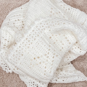 Filet Crochet Blanket Pattern | Cancer Awareness Ribbon Blanket ...