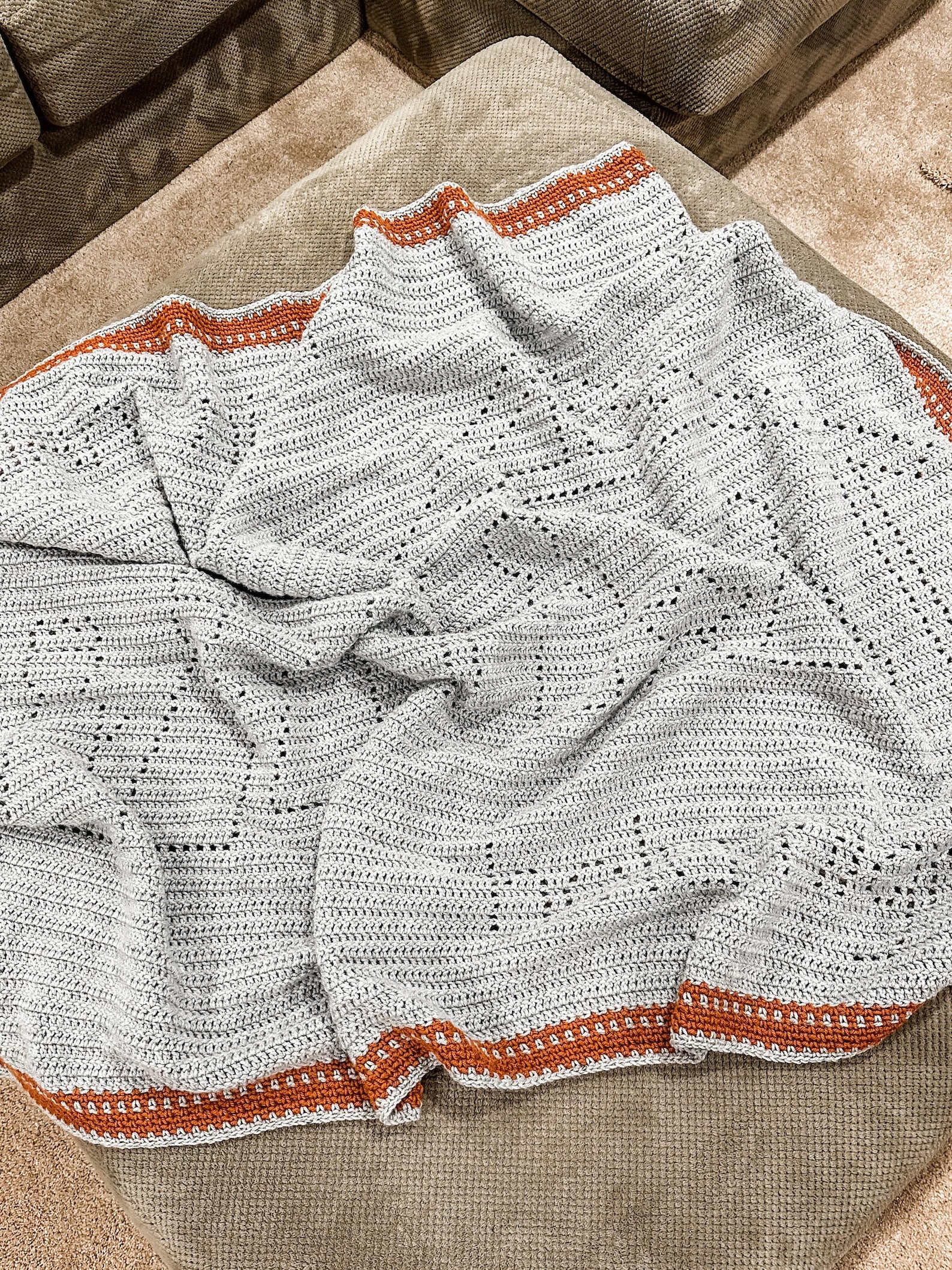 Filet Crochet Nativity Blanket Pattern | Christmas Afghan Crochet ...