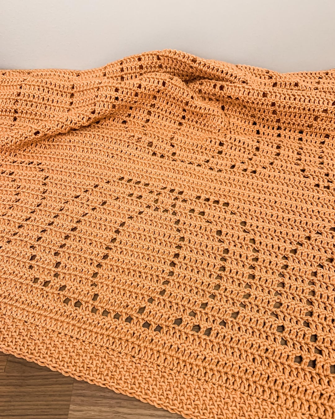 Filet Crochet Pumpkin Blanket Pattern | Halloween Crochet Blanket ...