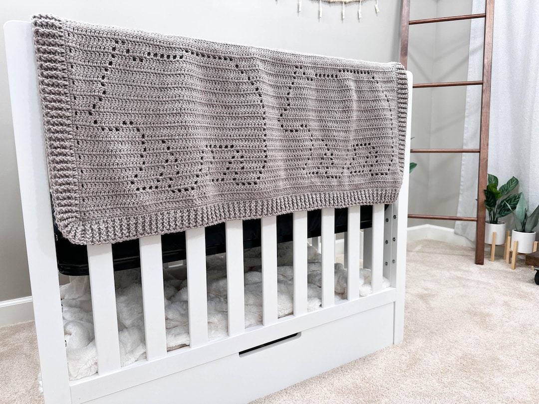 Crochet Bear Pattern | Filet Crochet Baby Blanket Pattern | Filet ...