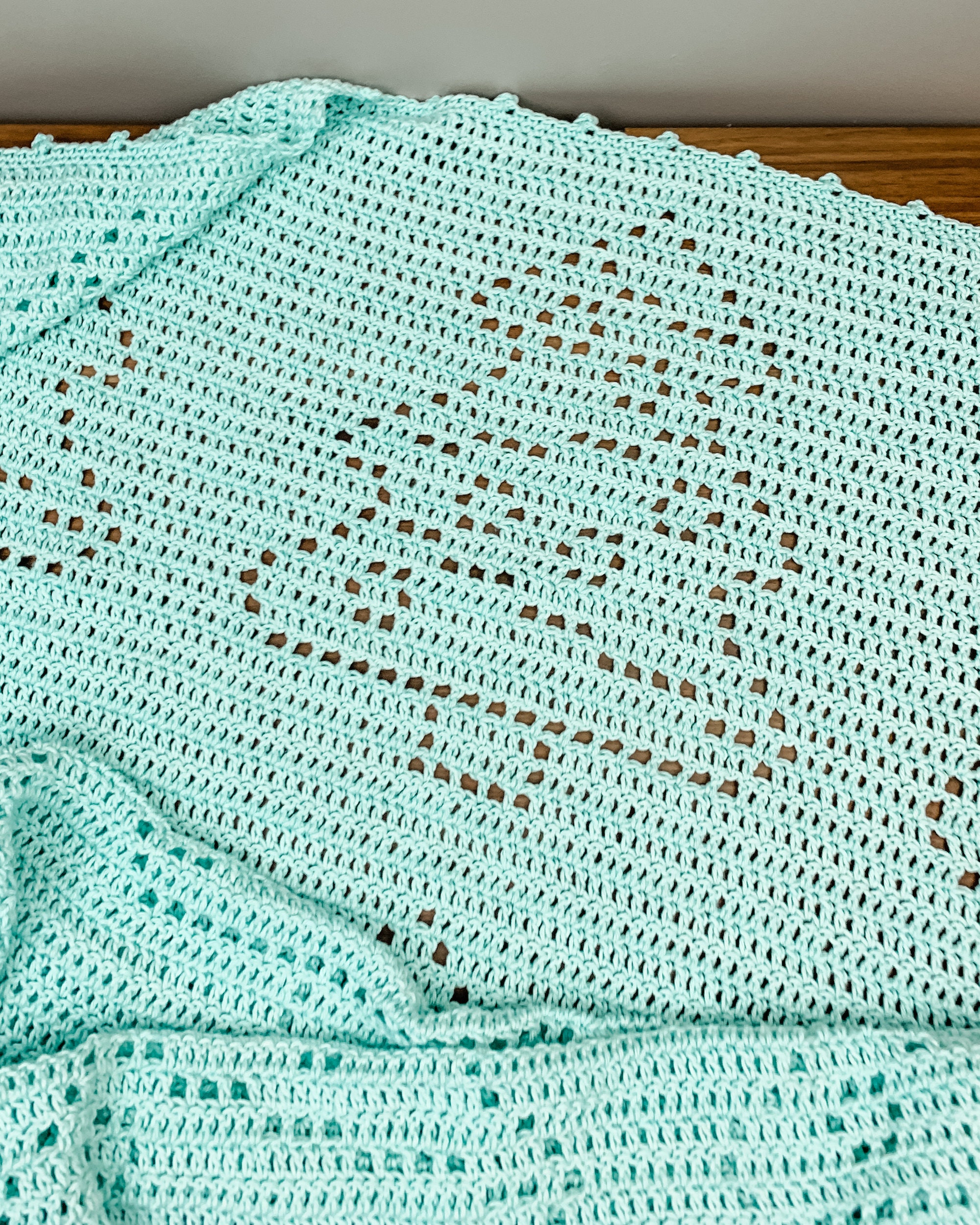 Cypress Blanket :: Filet Crochet Pattern :: Christmas Trees — Owl B ...