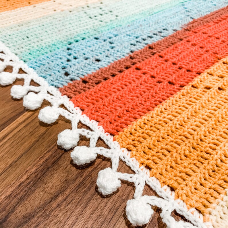 Aria Blanket Filet Crochet Blanket Pattern Baby Blanket - Etsy